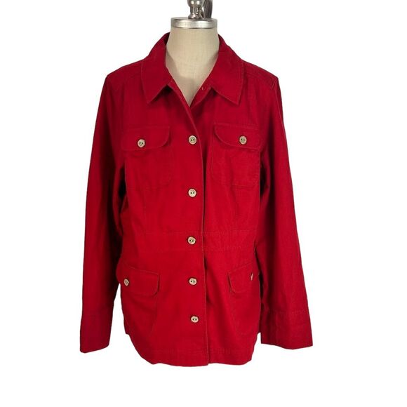Pendleton | Jackets & Coats | Pendleton Womans Red Military Jacket Xl ...